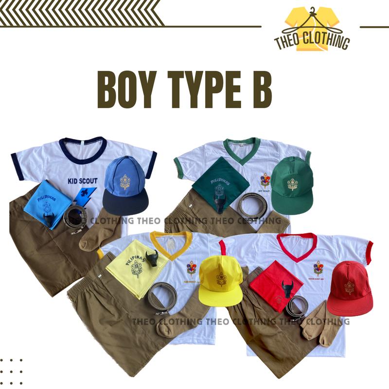 Type B Scouting Uniform for Boy | Kid Kab BSP Senior | Theo Clothing ...