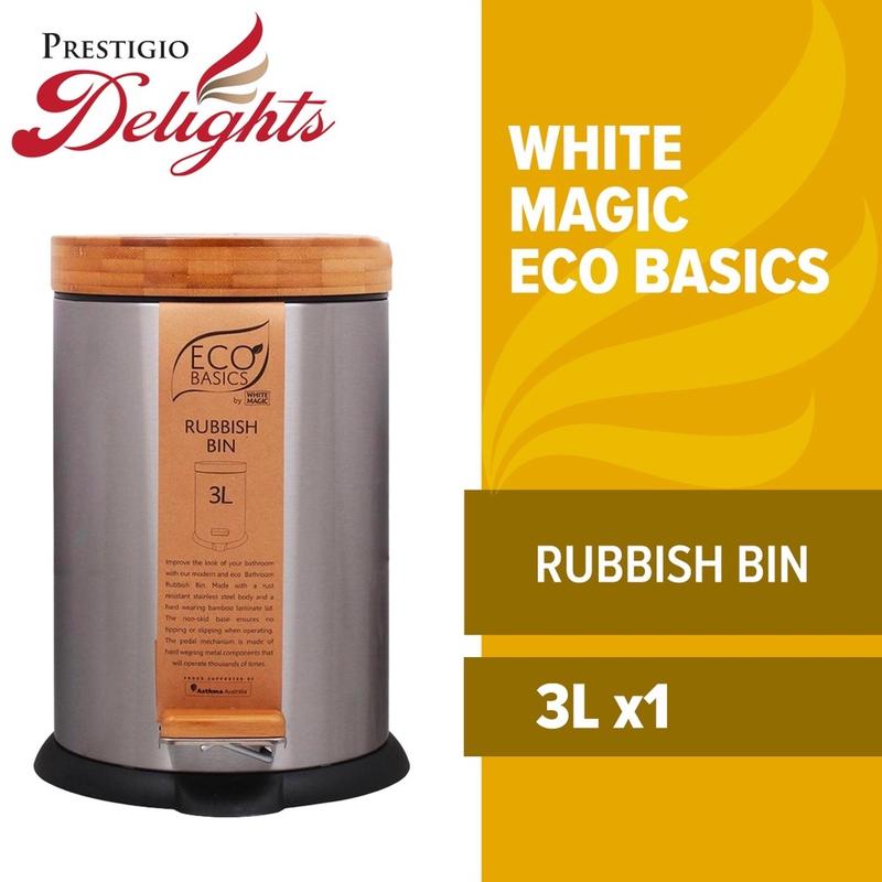 White Magic Eco Basics Rubbish Bin 3L - TikTok Shop Singapore