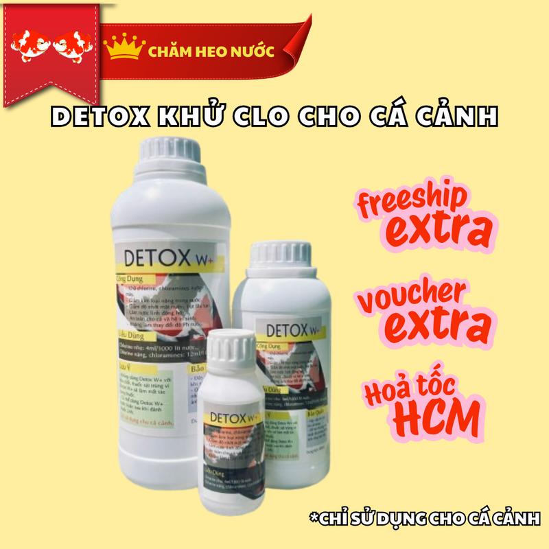 Detox W+ khử Clo nước máy 1 lít giảm kim loại nặng hồ cá cảnh, - TikTok ...