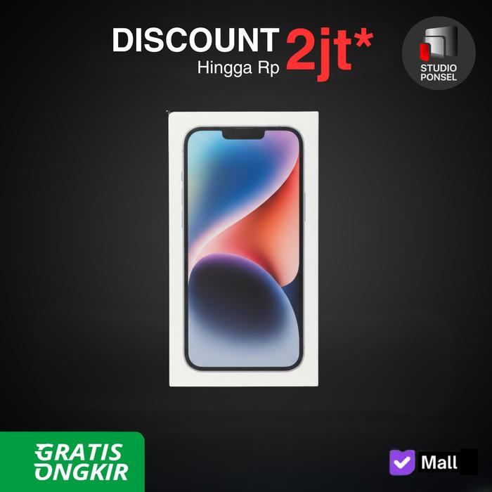 Promo Apple iPhone 14 128GB Midnight Purple Starlight Red Blue New ...