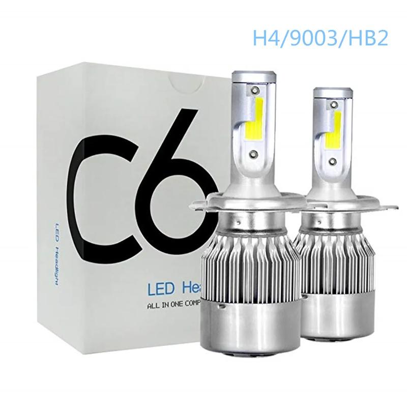 2Pcs H4 LED Car Lights Bulbs 9007 9004 HB2 9007 HB4 H13 Aut - TikTok ...