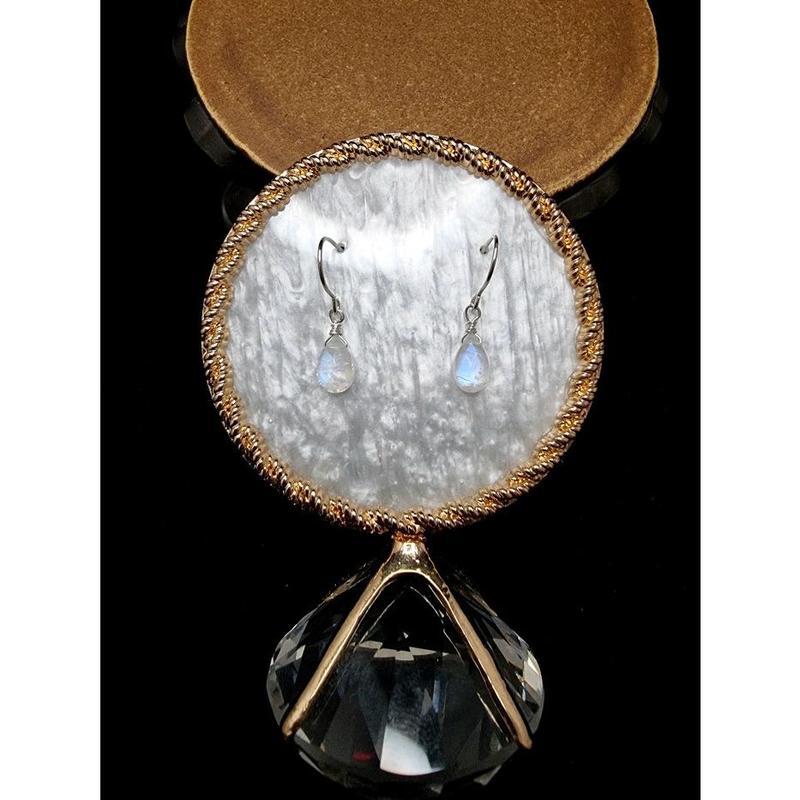 Anting Silver Batu Biduri Bulan Moonstone Magic Stone HQ 9.5mm B390 ...