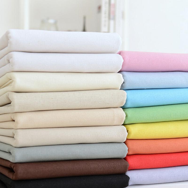 Plain Cotton Linen Cloth Solid Color Fabric Linen Cloth Handmade DIY ...
