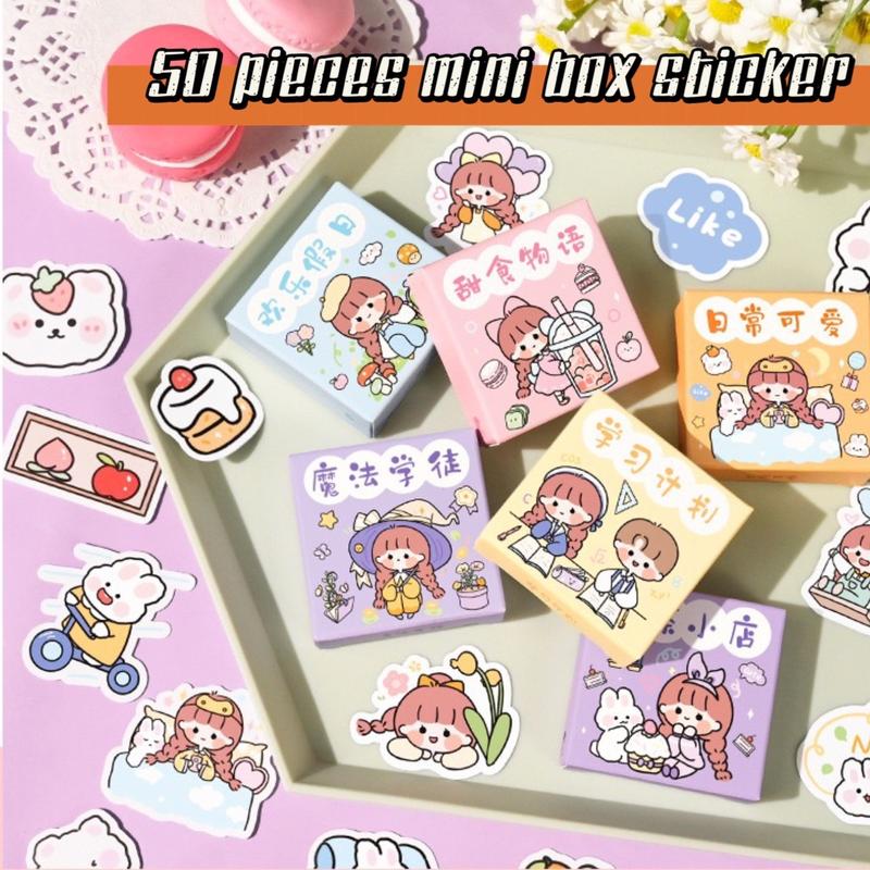 Sticker mini box 50 pieces Aki Jang sticker set sticker pelekat ...