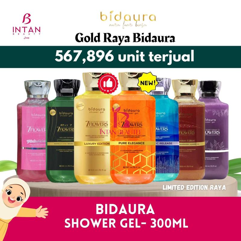BIDAURA Pakej Mandi Aura 7 Bunga- Shower Gel Wangian / 300ML - TikTok ...