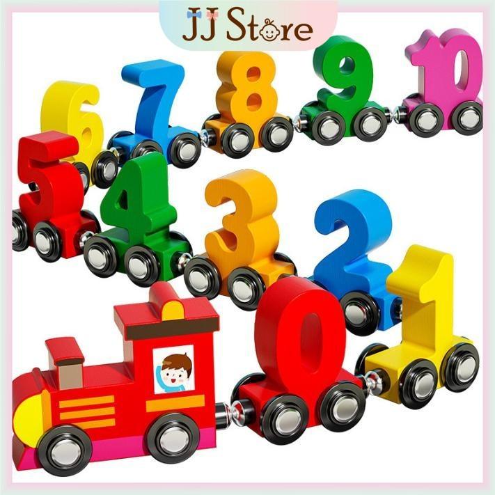 Magnetic Number 0-10 Mini Train Wooden Car Vehicle Kids Earl - TikTok ...