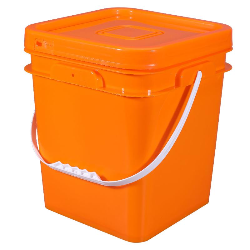 Thickened Large-mouth Plastic Barrel Round Barrel Square Barrel Water ...