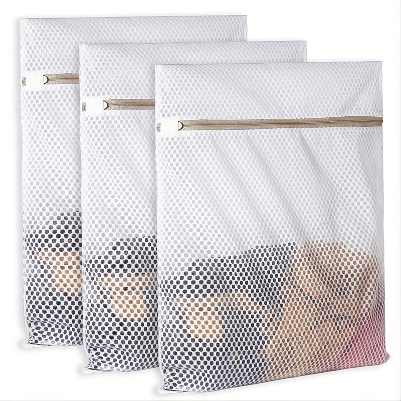 Beg Dobi Jaringan Sarang Lebah Tahan Lama, Set 3pcs, Untuk Pakaian ...