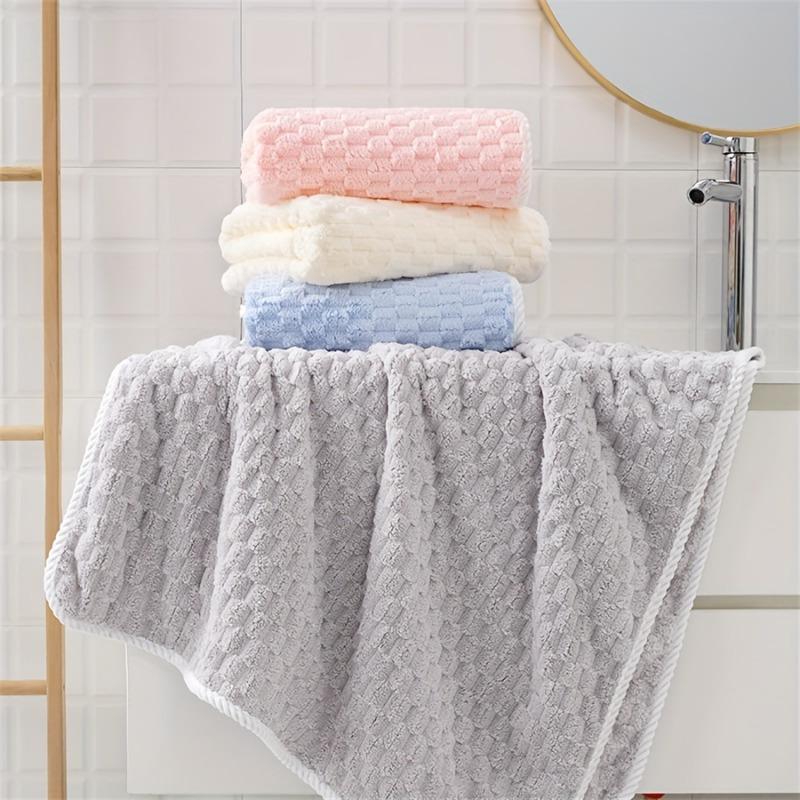 Set Tuala Mandi Microfiber, Untuk Dewasa, Sangat Menyerap, Tenunan ...