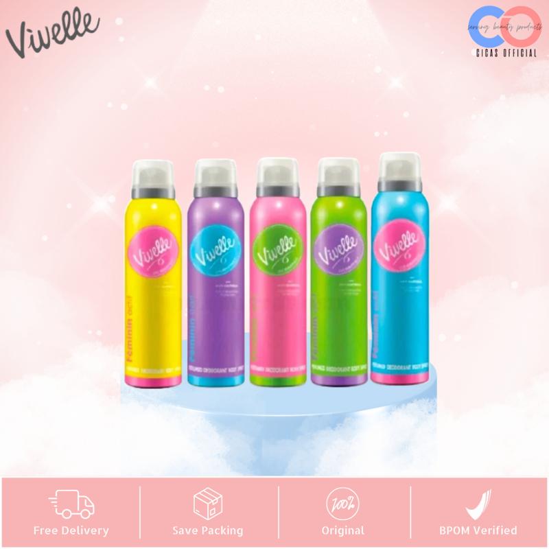 VIVELLE Perfumed Deodorant Body Spray 150ML - Shop | Tokopedia