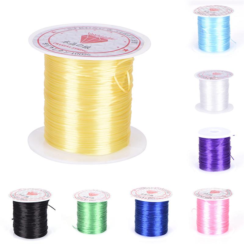0.8mm Crystal Beads Lines Elastic Cord DIY Handmade Beaded Line ...