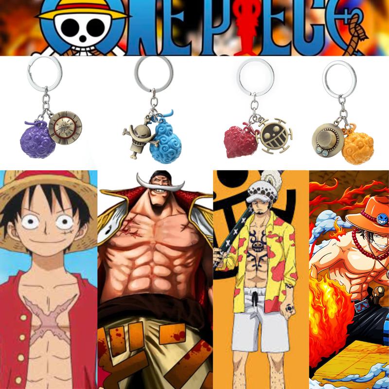 One Piece Devil Fruit and Emblem Keychains Zinc Alloy and PV - TikTok ...