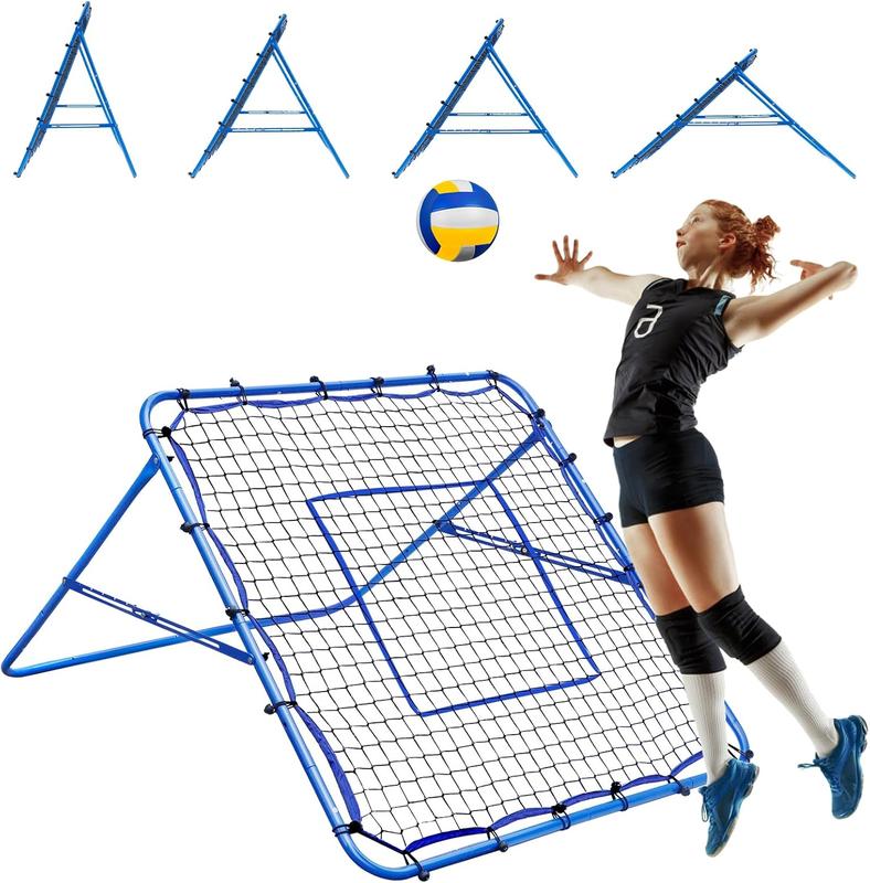 Winthai 4x4FT Volleyball Rebounder Net, Soccer Rebounder Pitchback Net ...