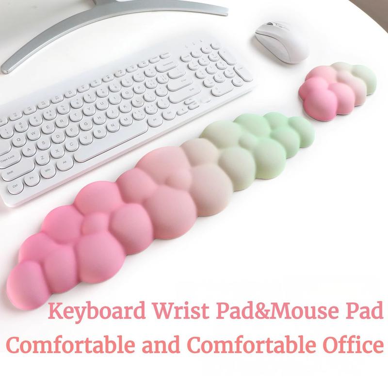 Lychee Gaming Gradient Cloud Cute Wrist And Mouse Pad Reboun - TikTok ...