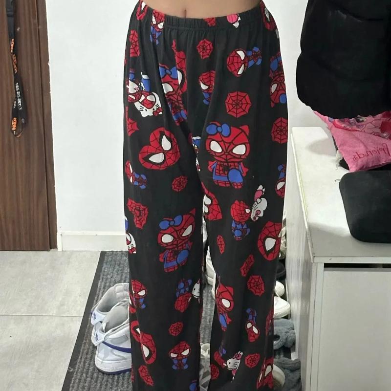 Spider-Man Cotton Loose Ladies Pajama Pants Pyjamas Trousers - TikTok ...