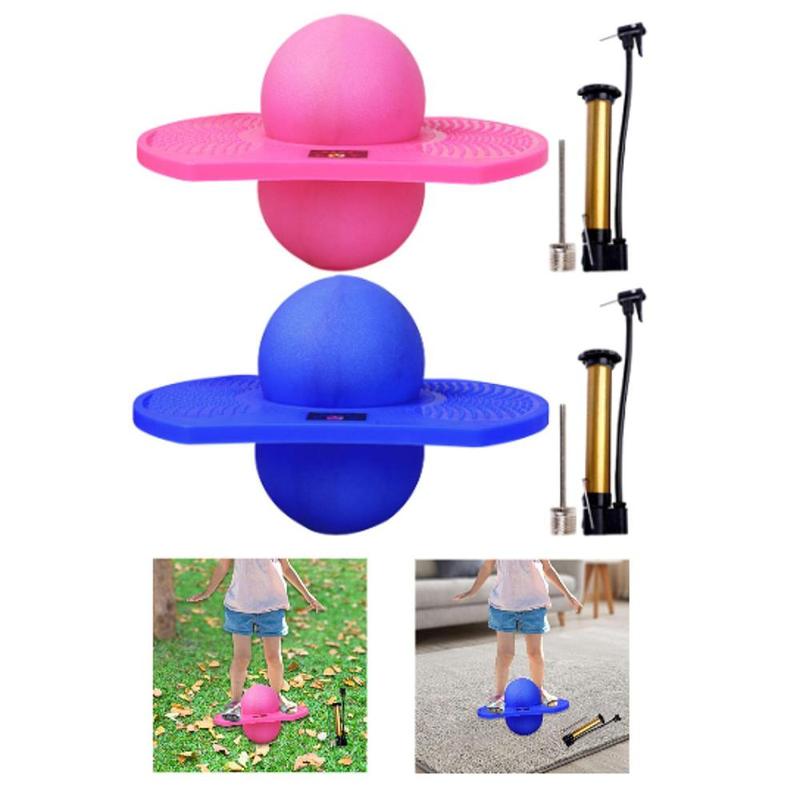 Pogo Trick Ball Jump Bouncing Ball with Pump Supplies Jump Toy - TikTok ...