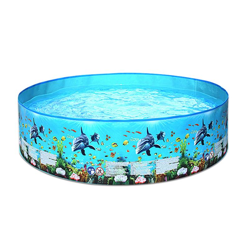 Habtter Water Pool Skin-friendly Blue Round Above Ground Poo - TikTok ...