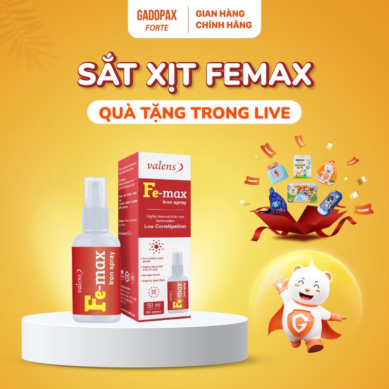 Femax Bổ sung Sắt hữu cơ cho bé dạng xịt - Nhập khẩu từ Châ - TikTok ...