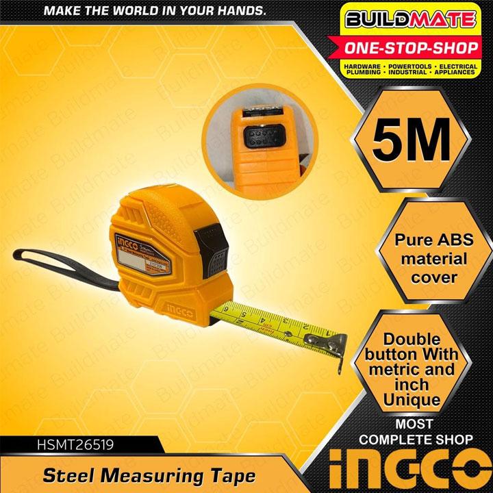 INGCO 5 Meters Self Lock Function Steel Measuring Tape Measure - TikTok ...