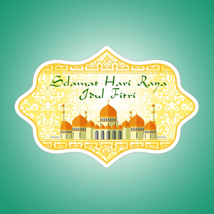 Sticker Idul Fitri - Sticker Lebaran - Sticker Hampers - 10 - Shop ...