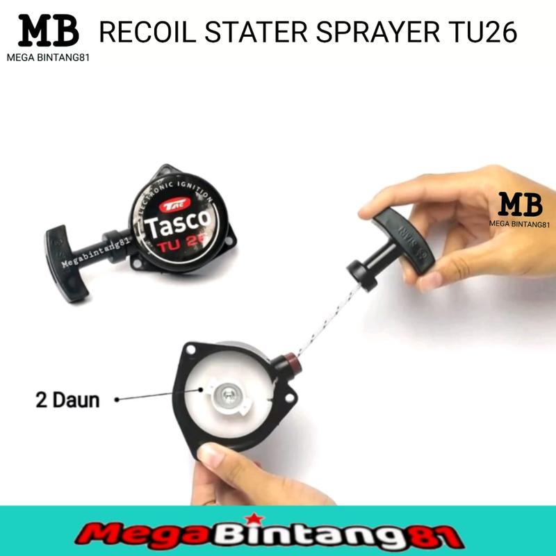 recoil stater sprayer TU26 tarikan sprayer TU26 cap engkol sprayer ...