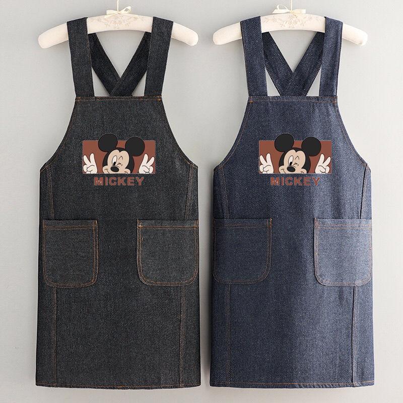 Apron Kanvas, Bahan Denim, Untuk Wanita dan Lelaki, Sesuai untuk ...
