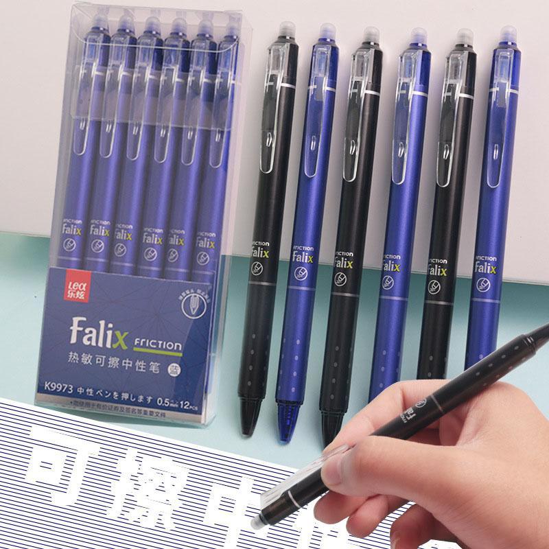Pen Dakwat Gel Boleh Padam Boleh Ditarik, 12 Pek, 0.5mm Biru - TikTok ...