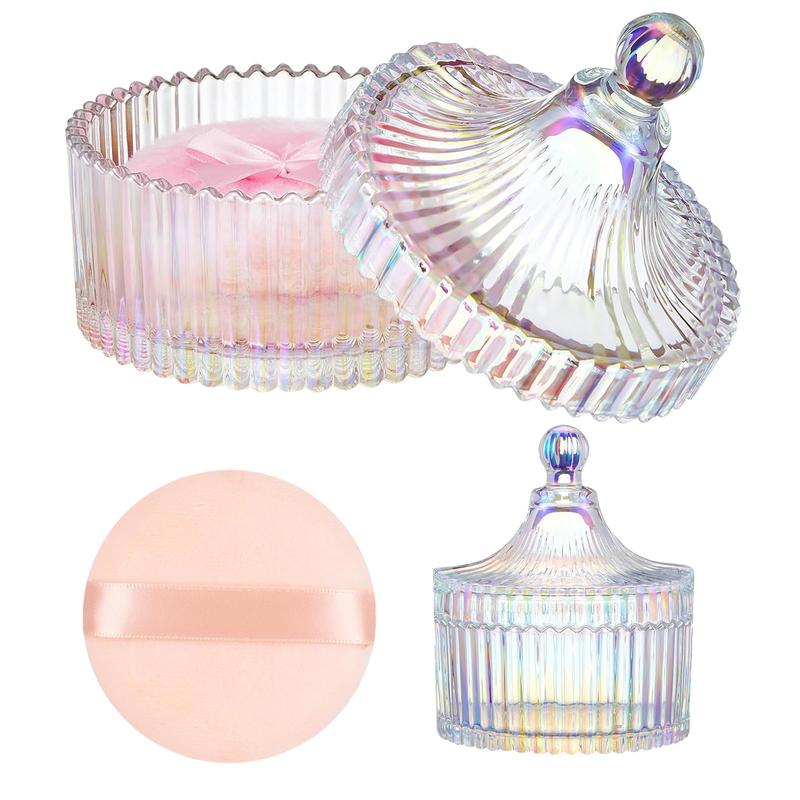 Extra Large Body Powder Puff And Container 5.9" Case With 5 - TikTok Shop