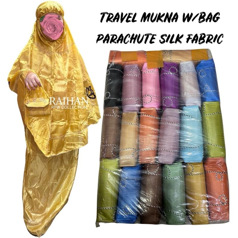 TRAVEL MUKNA SET WITH BAG PARACHUTE SILK FABRIC - TikTok Shop Philippines