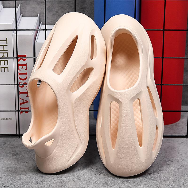 Slippers Men's Summer Trendy Casual Drooping Beach Shoes Soft Bottom ...