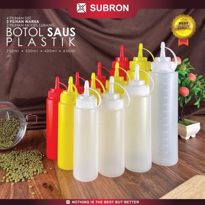 Jual Botol Saus 1 Lubang Tomat Kecap Sambal Mayonaise Wadah Bumbu 250ml ...