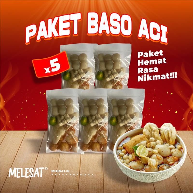 Baso aci paket 5 bungkus hemat / baso aci hot jeletot/ baso aci instan ...