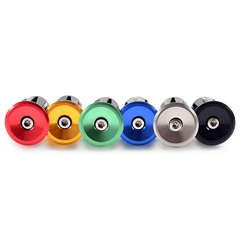 1Pair Bike Handle Bar Cap End Plugs Bike Bicycle Aluminum Alloy ...