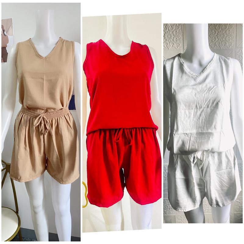 challis sleeveless/sando shorts terno Womenswear - TikTok Shop Philippines