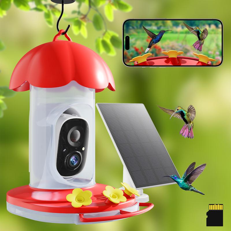 Dzees 2K Smart Solar Powered Camera Hummingbird Feeder: Free - TikTok Shop