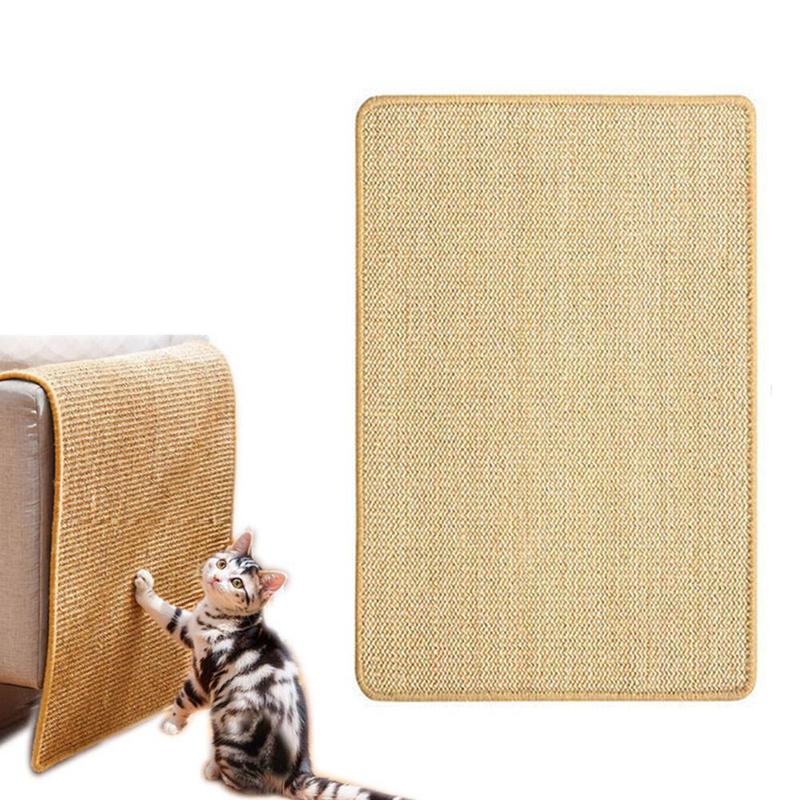 Sisal Cat Scratch Pad Grinding Claw Anti-Scratch Mat Protector - TikTok ...
