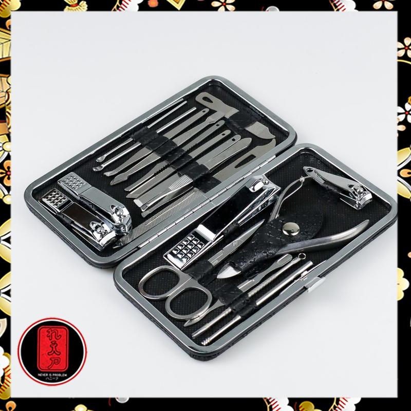 Set Gunting Kuku Manicure Pedicure 19 PCS Mempercantik Nail Perawatan ...