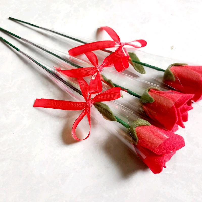 3 tangkai Bunga Mawar Flanel Satuan | Buket Wisuda | Buket Hari - Shop ...