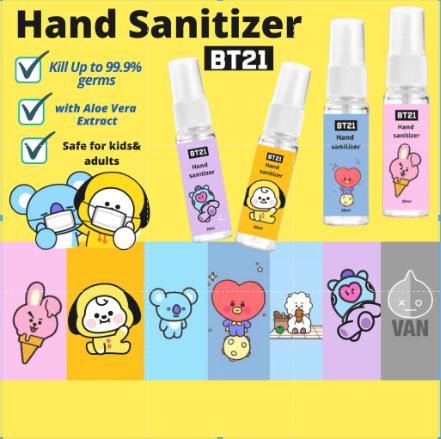 (1 for RM2.2) - Kpop Hand Sanitizer Spray Type BT21 | BTS |Aloe ...