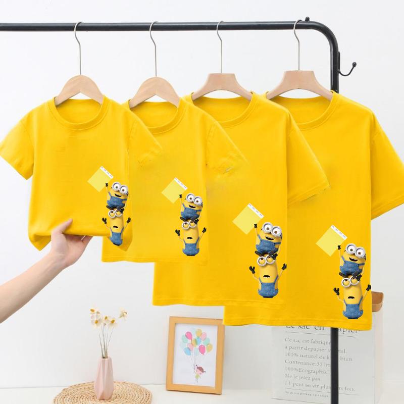 Baju-T Padanan Keluarga, Tema Minions Kuning, Untuk Ayah, Ibu, - TikTok ...