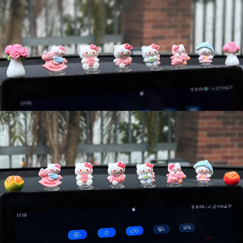 Hiasan Kereta Hello Kitty, Sanrio, Kucing KT Kawaii, Hiasan Pusat ...