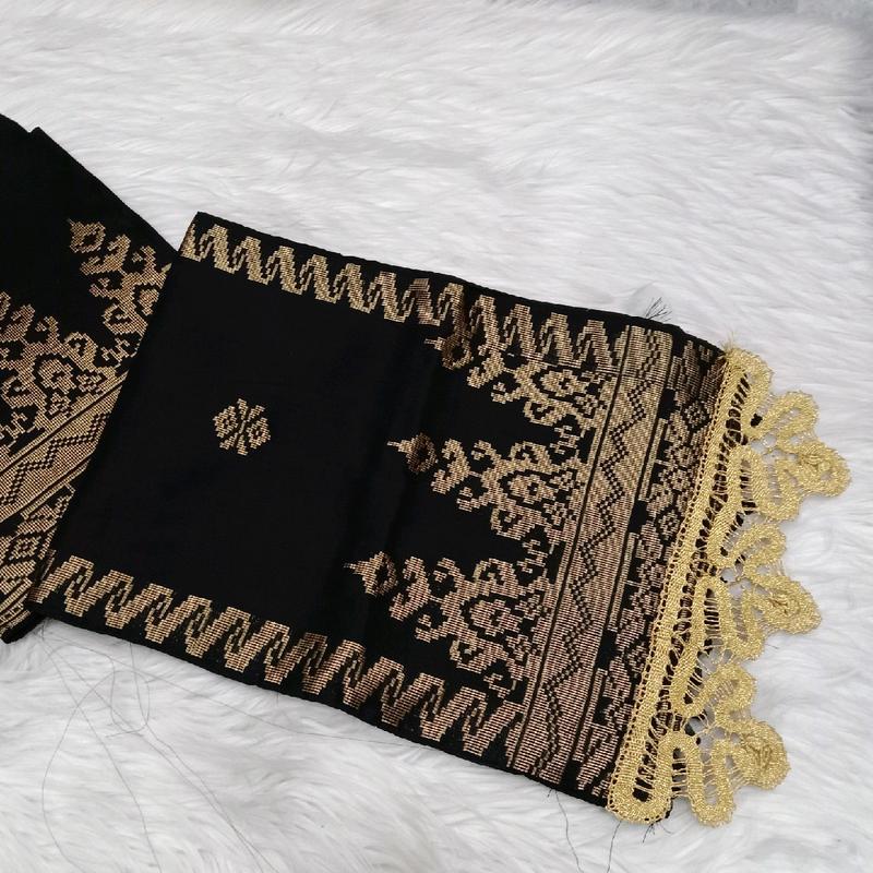 songket silungkang hitam gold rendo koto gadang - Shop | Tokopedia