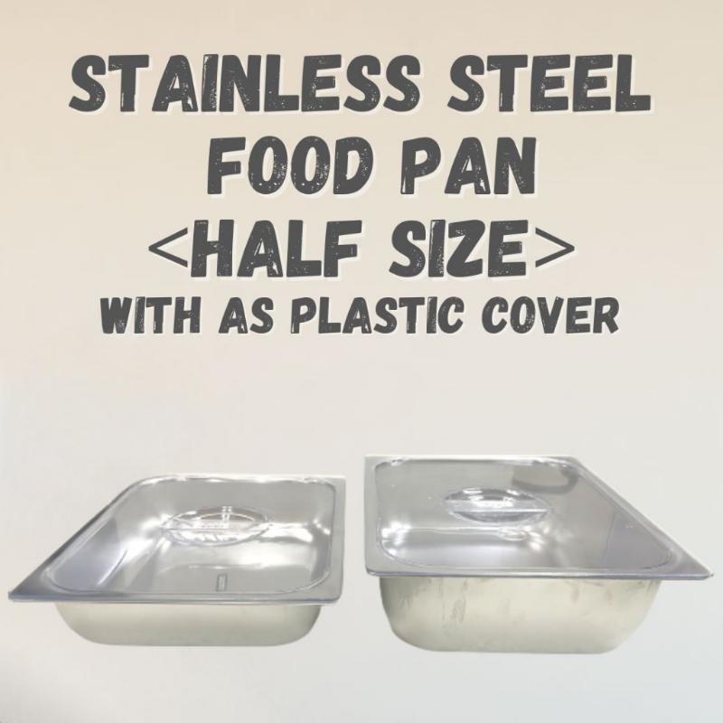 COD Food Grade Stainless Steel Half Size Food Tray With Plastic ...
