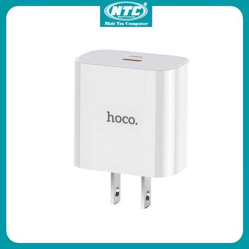 Cốc sạc nhanh chân dẹt Hoco C76 Plus hỗ trợ Type-C PD20W (Trắng ...