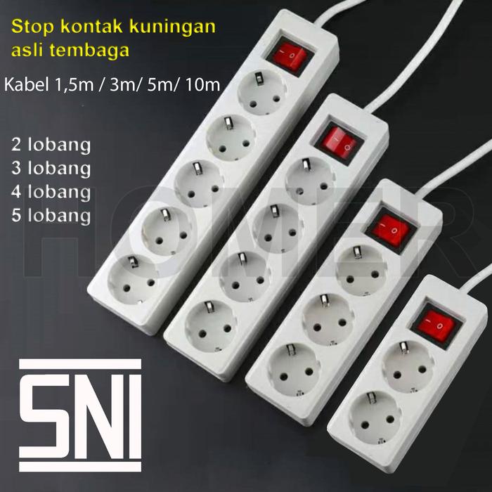 Jual Probest Stop Kontak Original BER SNI colokan sambungan kabel ...