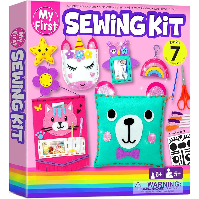 My First Sewing Kit for Beginner Kids Arts & Crafts, 7 Easy DIY ...