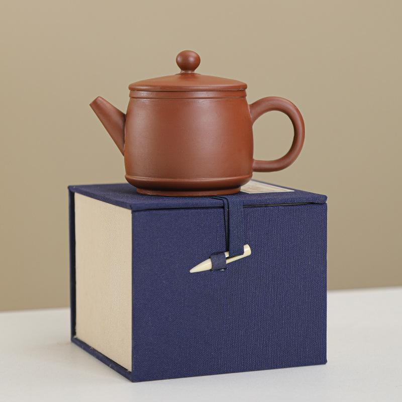 Original Ore Vermilion Mud Purple Sand Teapot Han Tile Rotating ...
