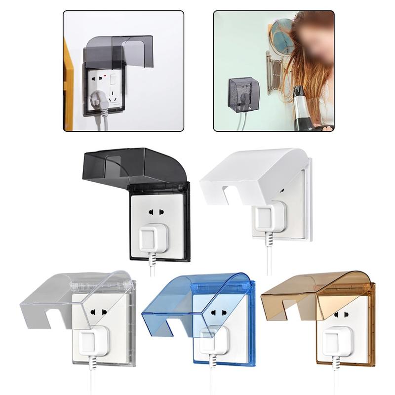 Self-Adhesive 86 Type Wall Socket Waterproof Box Electric Cover ...