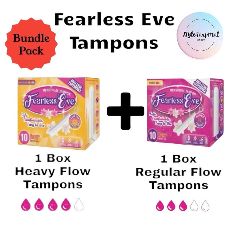 Fearless Eve Bundle Pack Menstrual Tampons (1 Box Heavy Flo - TikTok Shop Philippines