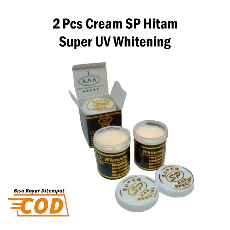 2 PCS Cream SP Hitam Super UV Whitening /SP hitam Krim pelembab - Shop ...